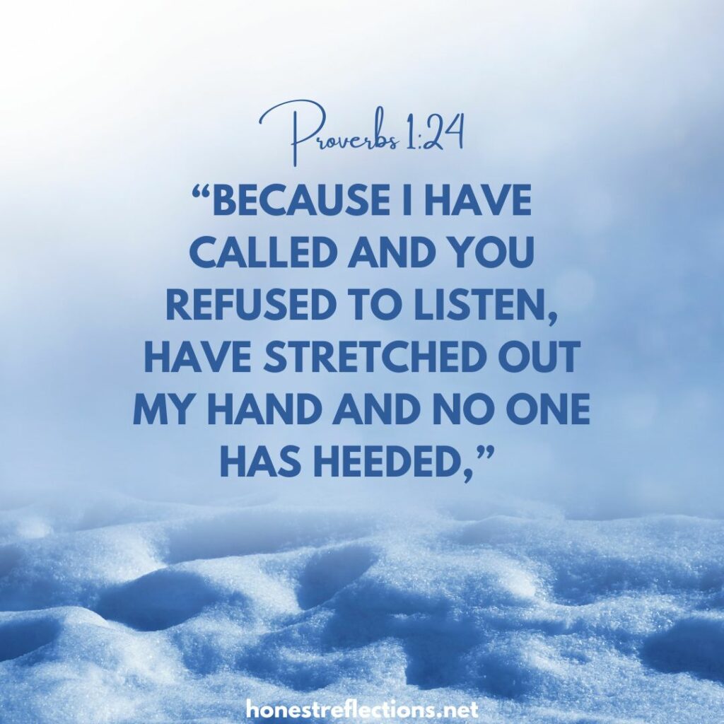 Because You Refused to Listen – Honest Reflections